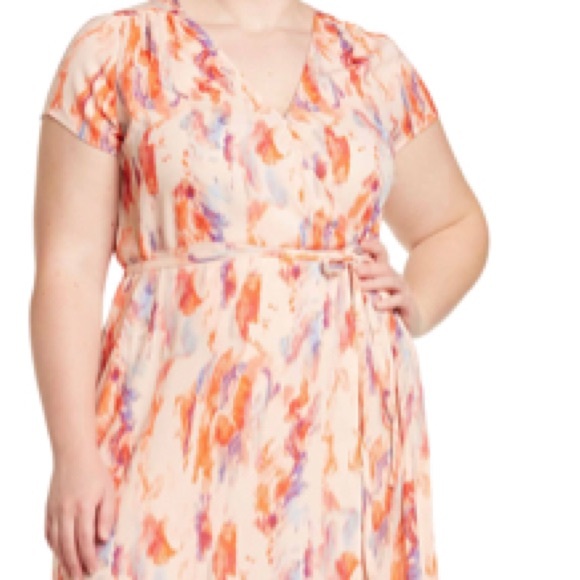 Halogen | Dresses | Halogen Pink Cloud Wash Wrap Dress S 2x | Poshmark